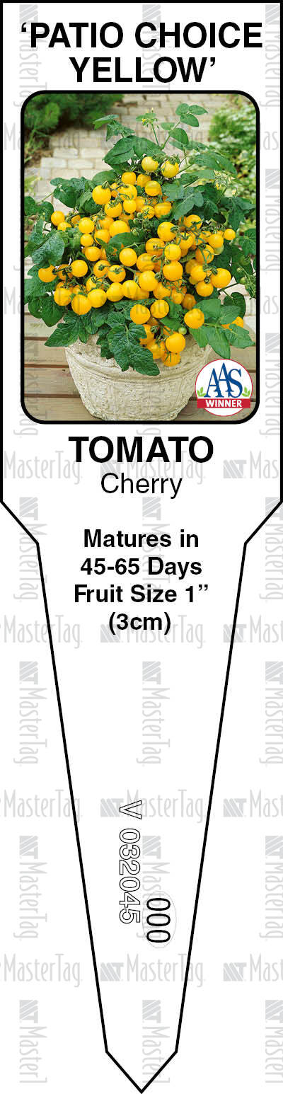 Tomato 'Patio Choice Yellow' Master Tag Stake Tag