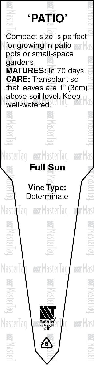 Tomato 'Patio' Master Tag Stake Tag