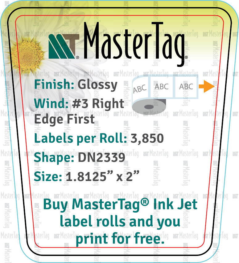 Blank Inkjet Adhesive Label Glossy Roll
