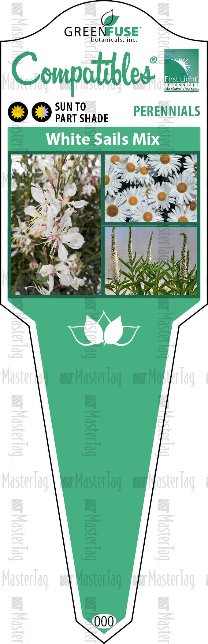 Greenfuse™ Compatibles® White Sails Mix Universal XL Stake Tag