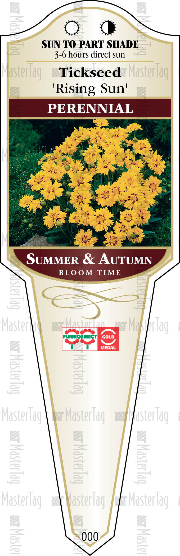 Tickseed 'Rising Sun' Universal XL Stake Tag