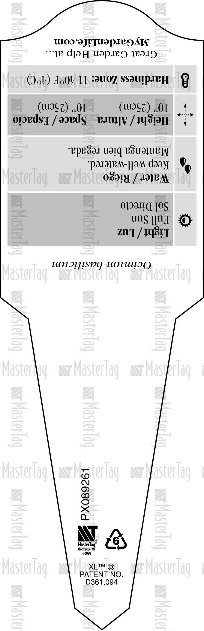 Basil 'Aristotle' Universal XL Stake Tag