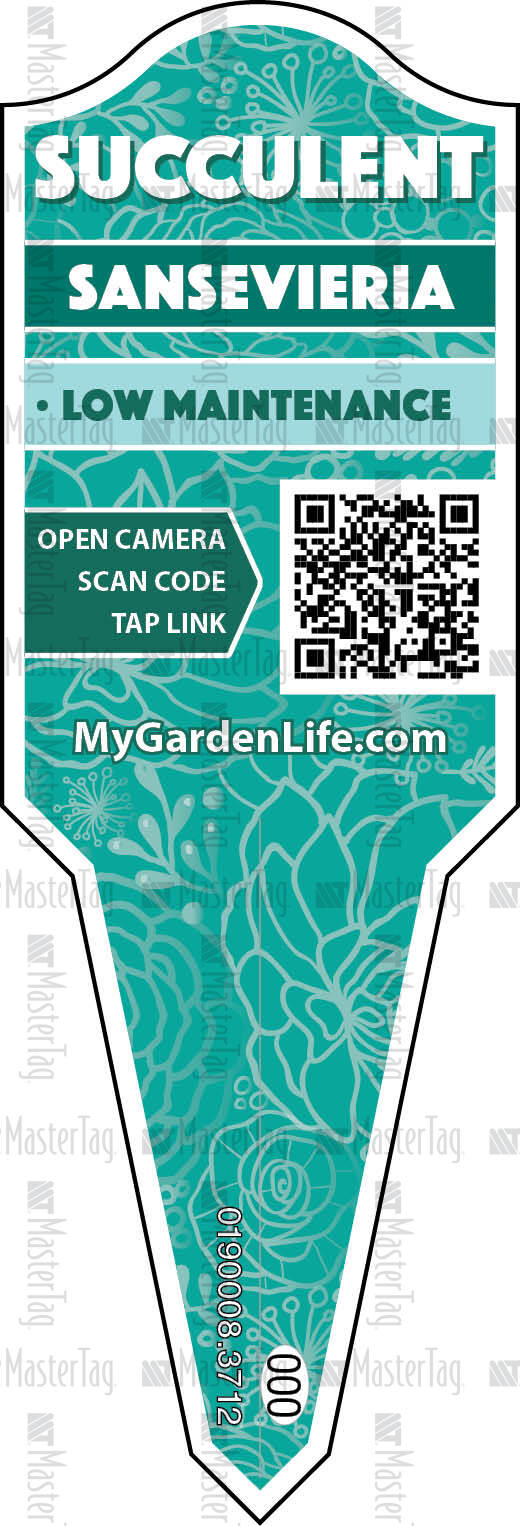 Sansevieria Master Tag XL Stake Tag