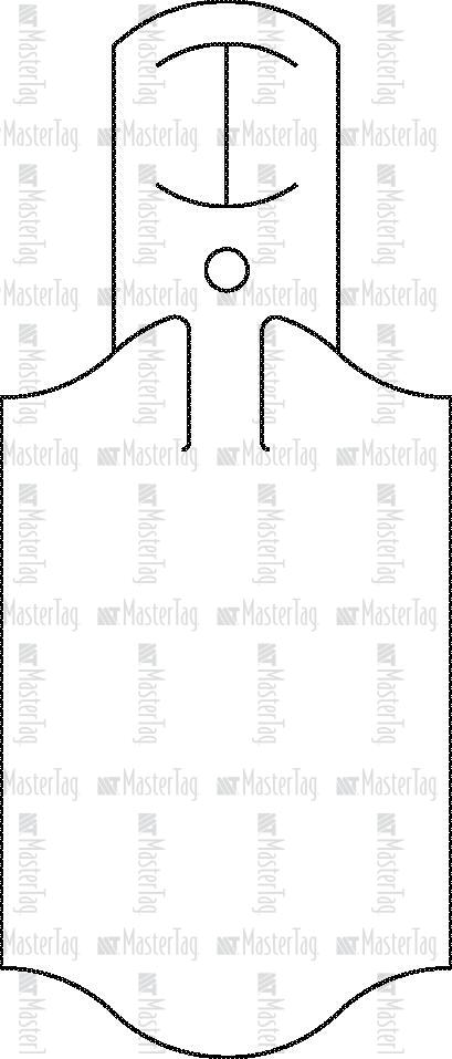 Unprinted Small XL Hanging Label XL Hang Basket Tag Small